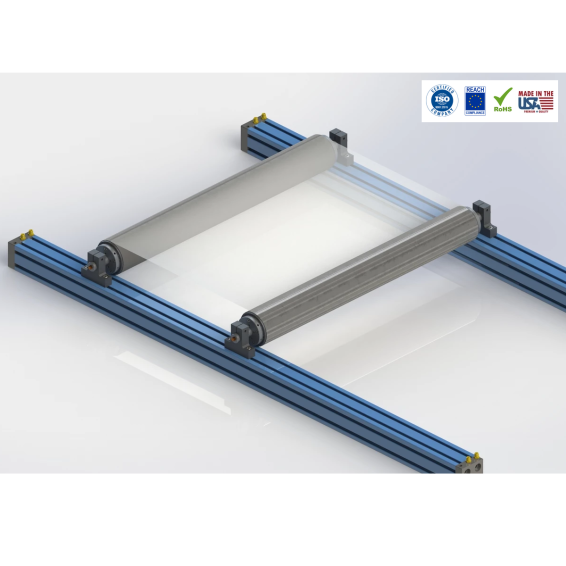 Contactless static web rollers